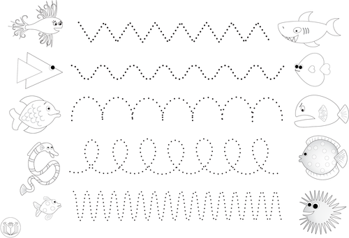 Hooray for Fish Shape & Pattern Tracing | Teaching Resources