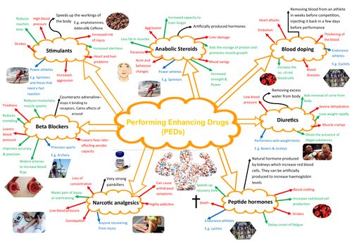 Performing Enhancing Drugs (PEDs) Mindmap | Teaching Resources
