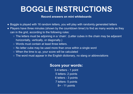 Boggle Display | Teaching Resources