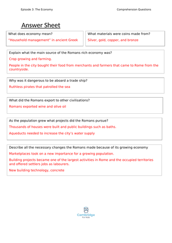 Ancient Roman Economy | Distance Learning | Audio & Comprehension ...