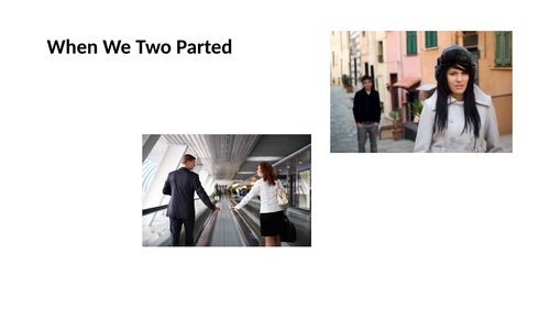 'When We Two Parted': Line by Line Poem Guide | Teaching Resources