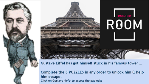 French Culture Escape Room | Teaching Resources