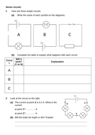KS3 Circuits Lesson (with answers) | Teaching Resources