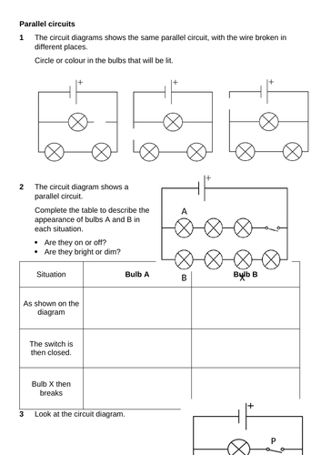 KS3 Circuits Lesson (with answers) | Teaching Resources KS3 Circuits Lesson (with answers) | Teaching Resources