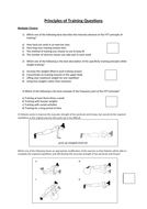 Principles of Training Questions for GCSE PE | Teaching Resources