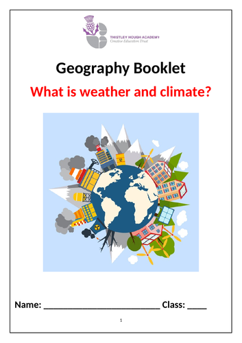 Weather and Climate Booklet | Teaching Resources