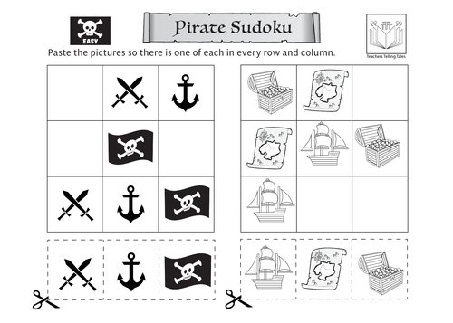 Pirate Sudoku Games | Teaching Resources