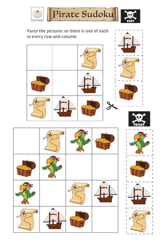 Pirate Sudoku Games | Teaching Resources