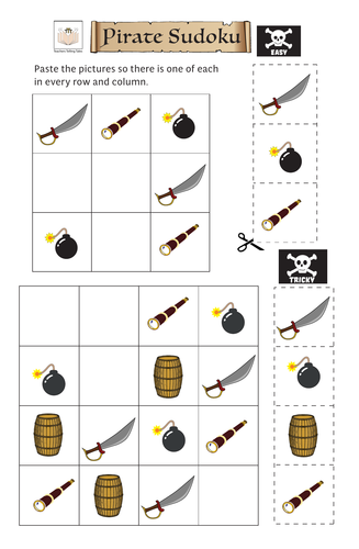 Pirate Sudoku Games | Teaching Resources