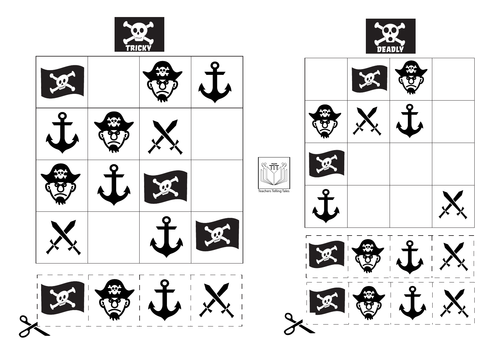 Pirate Sudoku Games | Teaching Resources