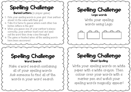 Spelling Challenges & Activities | Teaching Resources