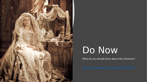 Lang Eduqas C1 Practice Paper Havisham | Teaching Resources
