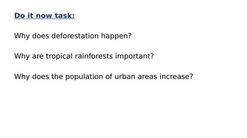 Impacts of deforestation | Teaching Resources