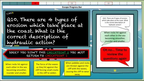 GCSE Geography Revision Escape Quiz Hazards Coasts Rainforests ...