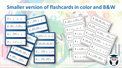 Music Rhythm Cards - 50 Flash cards - Compound Time 6/8 with Audio and ...