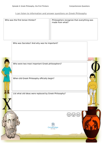 Ancient Greek Philosophy | Distance Learning | Audio & Comprehension ...