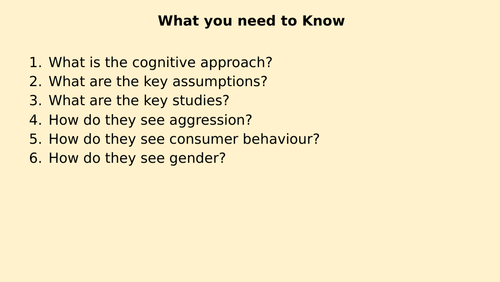 BTEC Applied Psychology Unit 1 - Approaches | Teaching Resources