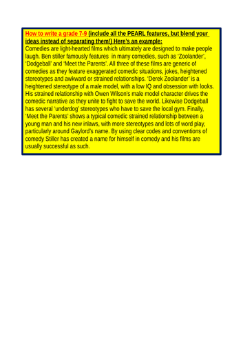 GCSE Film Studies Week one and two of component 3 screenplay unit ...