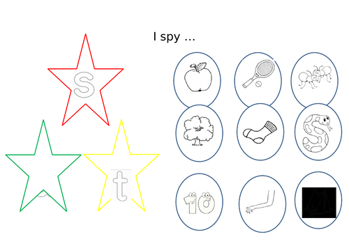 I spy satpin phonic boards | Teaching Resources