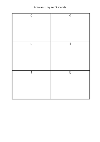 Sound Sorting Activities | Teaching Resources