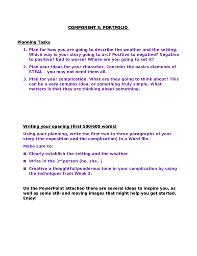 Creative Writing Unit for Senior Phase with PP and Booklets | Teaching ...