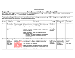 ICT KS2 unit CAD (using TinkerCAD) | Teaching Resources