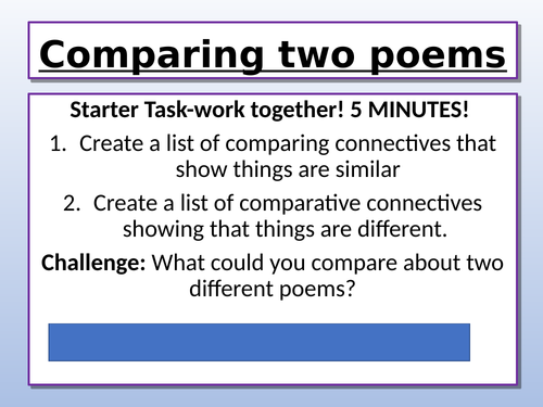 Comparing two poems-The Sea and Storm on the Island | Teaching Resources