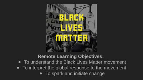Black Lives Matter - KS5 Remote Learning | Teaching Resources