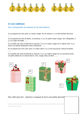 Christmas - Noël - French activities | Teaching Resources
