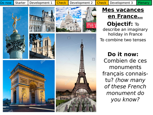 Mes vacances en France | Teaching Resources