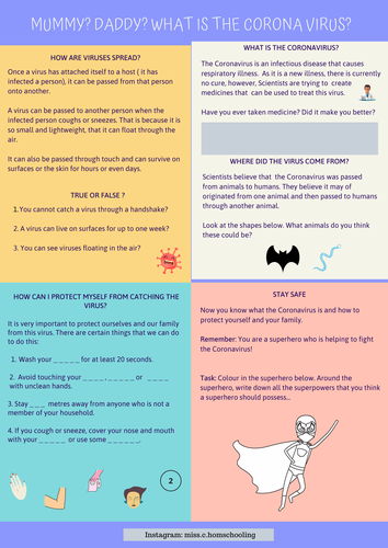 Primary School Resource: What is the Corona Virus? | Teaching Resources