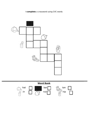 Phonics Visual Crosswords | Teaching Resources