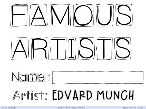 Famous Artists: Edvard Munch: The Scream: NCFE Art and Design ...