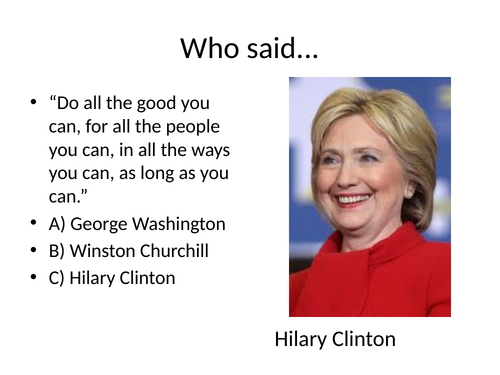 famous people who said quiz | Teaching Resources