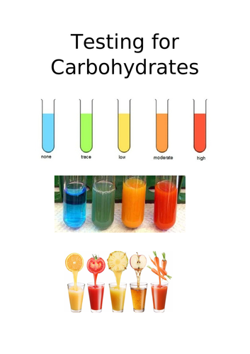 Testing for Carbohydrates / Biomolecules - A Level Biology / GCSE ...