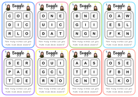 Boggle Fast Finisher Cards | Teaching Resources