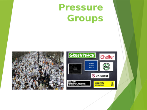 Presentation on UK Pressure Groups (A Level OCR Government & Politics ...