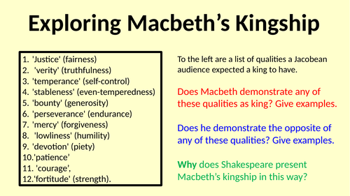 Macbeth Scheme of Learning. Lesson on every scene. | Teaching Resources