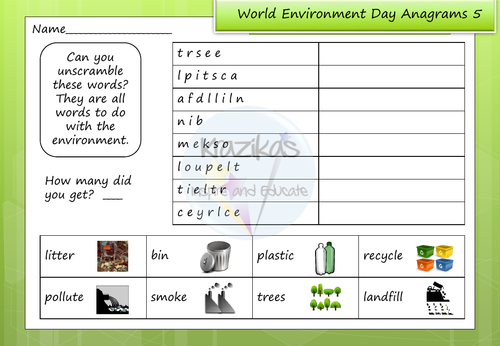 World Environment Day Puzzle Pack | Teaching Resources