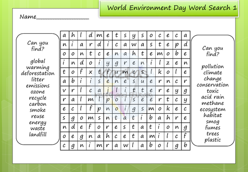 World Environment Day Puzzle Pack | Teaching Resources