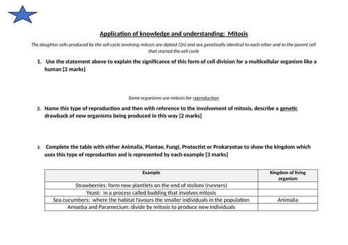 Mitosis (Edexcel A-level Biology B) | Teaching Resources