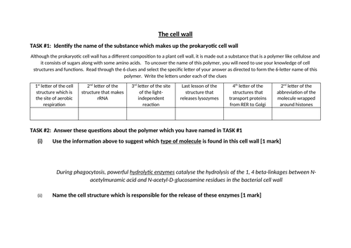 Prokaryotic vs Eukaryotic cells (OCR A-level Biology) | Teaching Resources