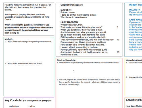Shakespeare Context- Intro to Macbeth | Teaching Resources