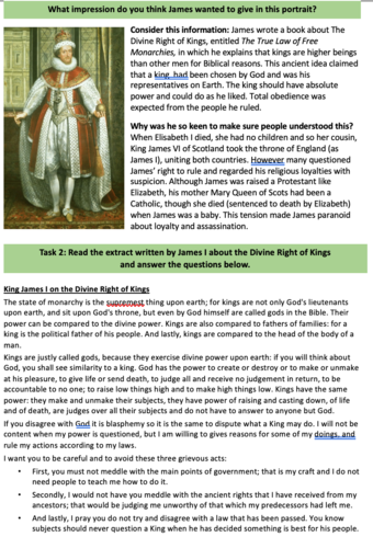 Shakespeare Context- Intro to Macbeth | Teaching Resources