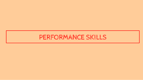 GCSE DANCE PERFORMANCE SKILLS | Teaching Resources