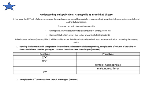 Sex linkage (Edexcel A-level Biology B) | Teaching Resources