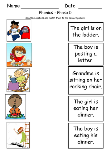 Phase 5 Activity Sheet | Teaching Resources