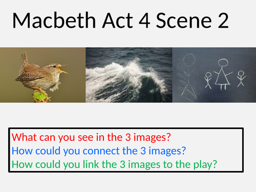 Act 4 Scene 2 Macbeth Lesson with Grade 7 exam response. | Teaching ...