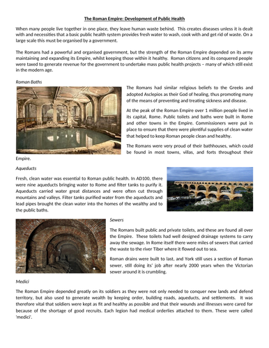 The Roman Empire's Influence on Medicine | Teaching Resources