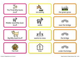 SEND 3 Billy Goats Gruff Language Through Colour Widgit Symbol support ...